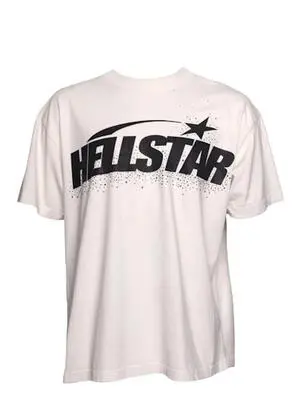 HELLSTAR Classic Rhinestone T-shirt - White