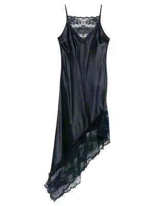 BY MALENE BIRGER Laynee Lace Asymmetric Dress - Blue