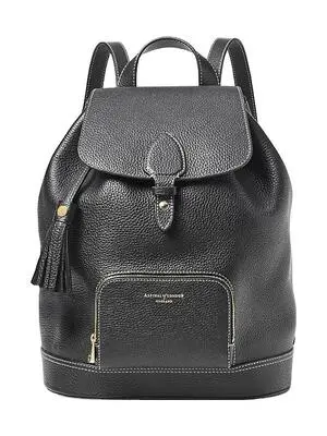 ASPINAL OF LONDON Hudson Small Leather Backpack - Black