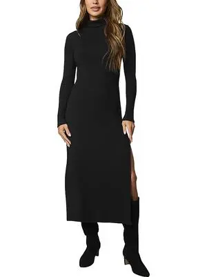 Splendid Rylee Turtleneck Dress Black