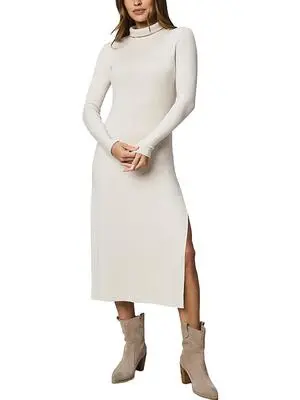 Splendid Rylee Turtleneck Dress Pale Oak Heather