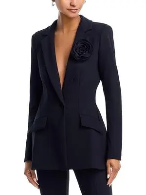 Chiara Boni La Petite Robe Ociss Fiore Blazer - Black