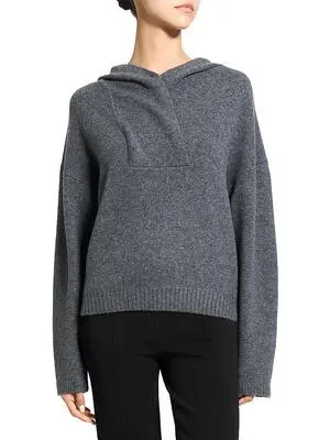 Theory Astor Knit Hoodie - Charcoal