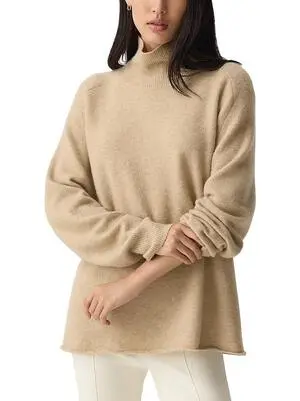 Theory Astor Turtleneck Sweater - Beige