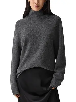 Theory Astor Turtleneck Sweater - Charcoal