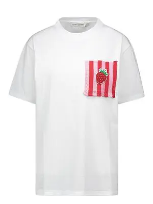 Joshua Sanders Strawberry Tee - White