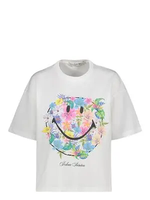 Joshua Sanders Flower Smile Tee - Cream