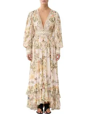 Camilla Long Button Front Dress - Twilight In Istanbul