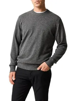 Rodd & Gunn Stewart Island Wool & Cashmere Crewneck Sweater - Asphalt