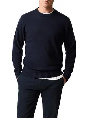 Rodd & Gunn Stewart Island Wool & Cashmere Crewneck Sweater - Midnight