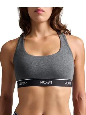 WOXER Ultra-soft Boss Racer Bralette - Charcoal Heather