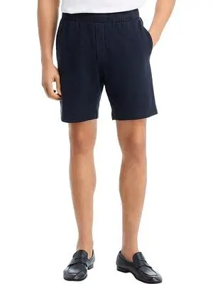 Vince Seersucker Knit 7.5" Shorts - Coastal