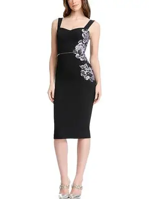 Dress The Population Nicole Midi Dress - Black