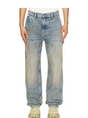 GUESS ORIGINALS Panel Carpenter Pant - Blue