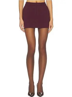 SEROYA Lillith Mini Skirt Wine