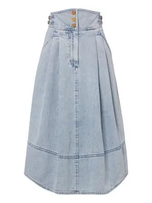 Zimmermann Midi Skirt - Denim