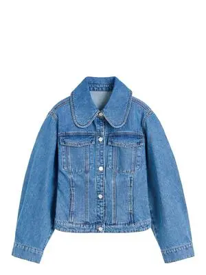BY MALENE BIRGER Villies Organic Cotton Denim Jacket - Mid Blue