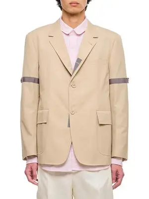 Thom Browne Single-breasted Jacket - Beige