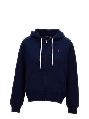 Polo Ralph Lauren Cotton Blend Zip-up Hoodie - Blue