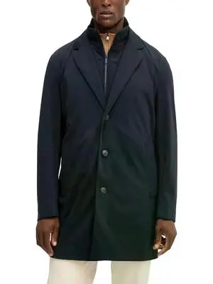 BOSS Layered Coat - Blue