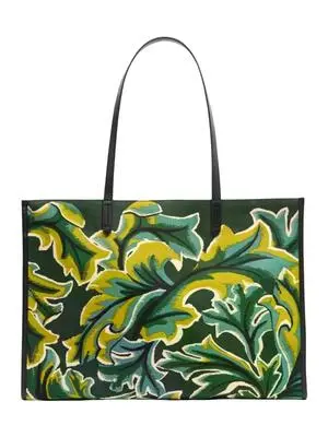 INOUI EDITIONS Leaf-print Tote Bag - Green