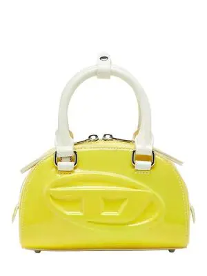 DIESEL® 1dr Dome Crossbody Bag With Embossed Logo - Yellow