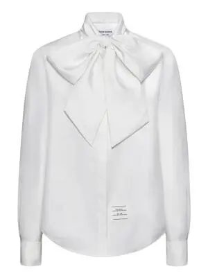 Thom Browne Detachable Collar Twill Shirt - White