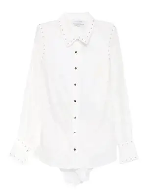 NEVER FULLY DRESSED Tie-back Shirt - White