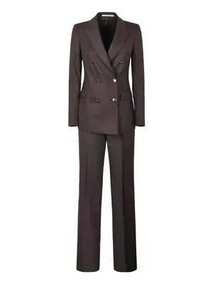 Tagliatore T-parigi Double-breasted Suit - Brown