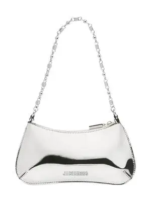 Jacquemus Le Petit Bisou Chaine Shoulder Bag Silver