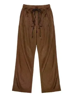 SONG FOR THE MUTE Drawstring Trousers - Brown