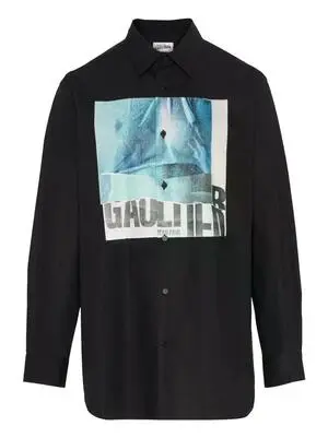 Jean Paul Gaultier Graphic-print Shirt - Black