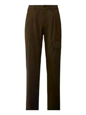 C.P. COMPANY Pleated Cargo Trousers - Green