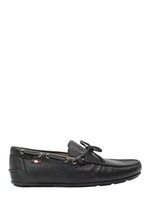 Bally Clarkson Lace-up Boat Shoes - Black