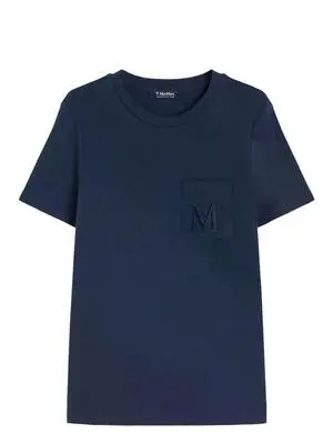 Max Mara Patch-pocket T-shirt - Blue