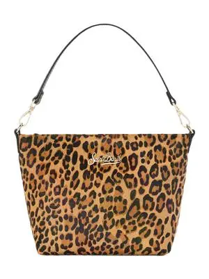 MC2 SAINT BARTH Leopard-Pattern Tote Bag With Logo Plaque
