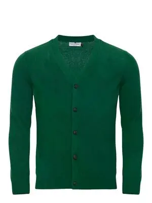 LOJA DAS MEIAS Buttoned V-neck Cardigan - Green