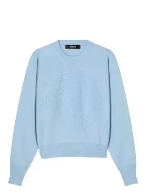 Versace Medusa-motif Sweater - Blue