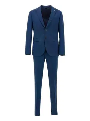 MANUEL RITZ Single-breasted Suit - Blue