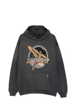 REPRESENT Graphic Print Hoodie - Grey
