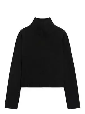 Max Mara Turtleneck Long-sleeve Sweater - Black