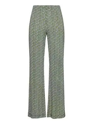 Malìparmi Geometric-pattern Palazzo Pants - Green