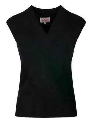 MC2 SAINT BARTH Sleeveless V-Neck Top