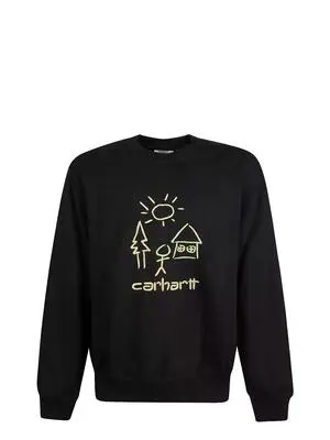 Carhartt Work In Progress Embroidered Sweatshirt Black