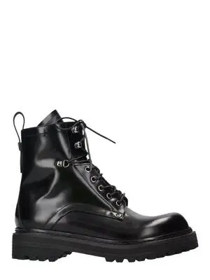 Premiata Lace-up Ankle Boots - Black