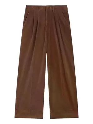 DONDUP Eloise Pleated Trousers - Brown