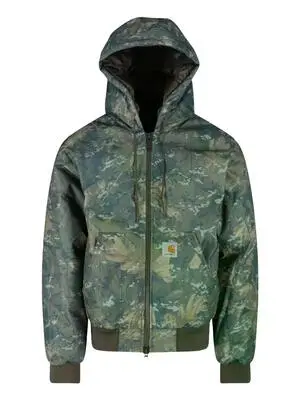 Carhartt Work In Progress Og Active Cold Camouflage-pattern Jacket - Green