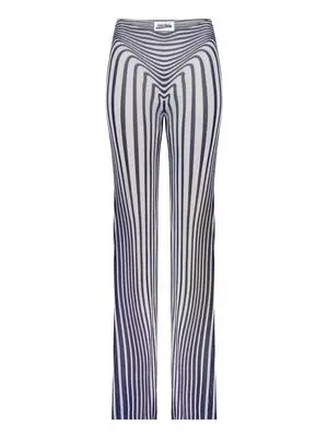Jean Paul Gaultier Striped Trousers - White