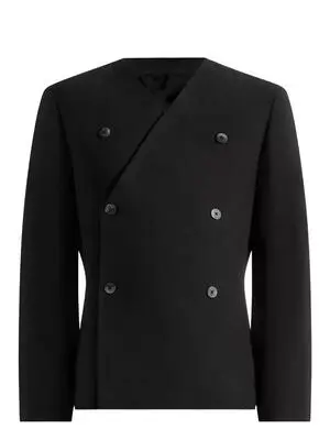 Manière De Voir Timéo Double-breasted Tailored Blazer - Black