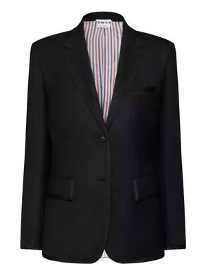 Thom Browne Grosgrain Twill Jacket - Black